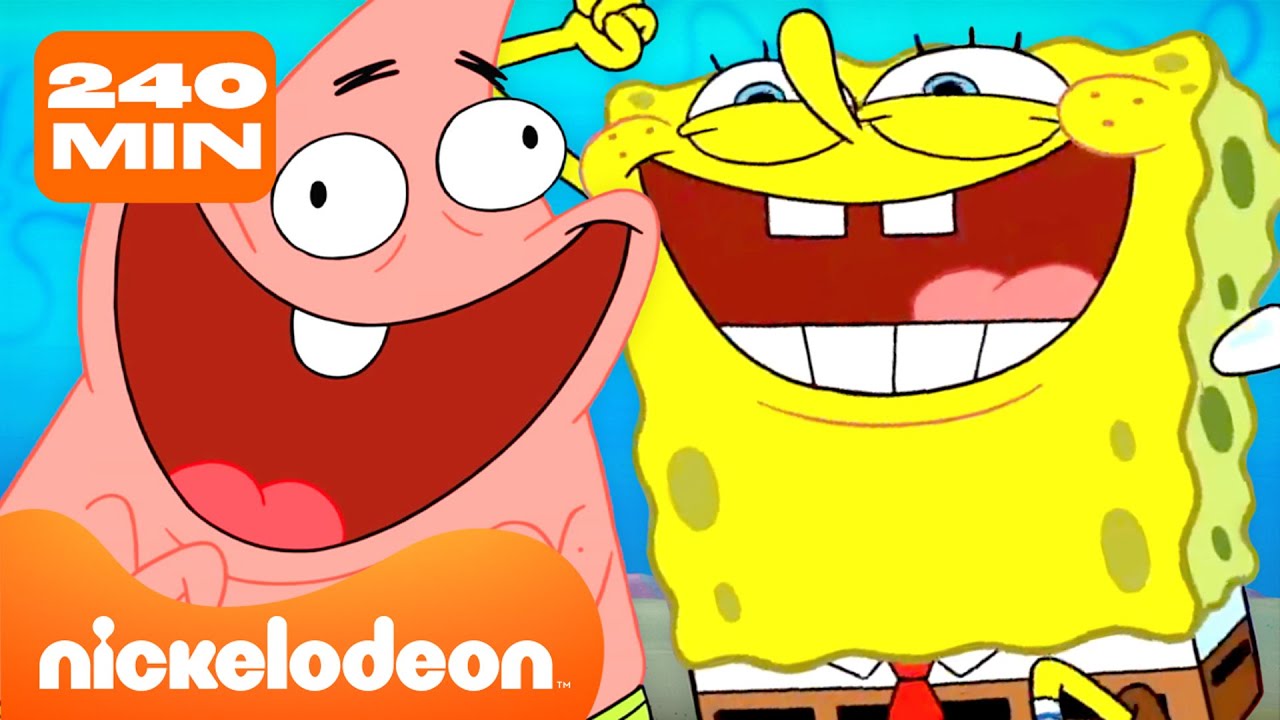 SpongeBob | I momenti più felici di SpongeBob! 🤗 | Compilation di 4 ore ...