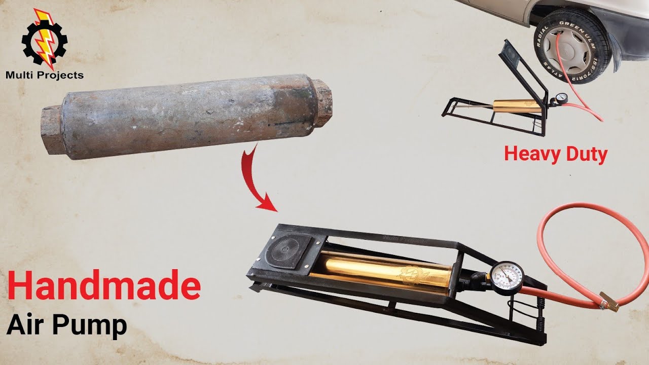 Making Air Pump out of Old Water Pump Cylinder | Multi Projects - YouTube