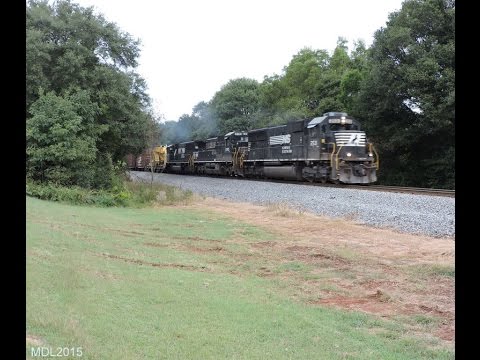 HD: NS 2531 leads NS Train 334 in McDonough, GA - YouTube