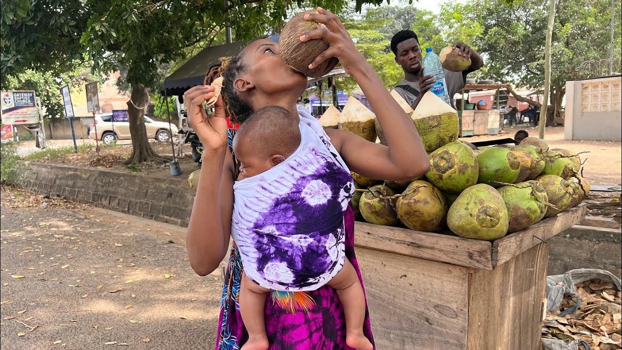 Kenyan 🇰🇪 Finally Found Coconut In Ghana 🇬🇭 - YouTube