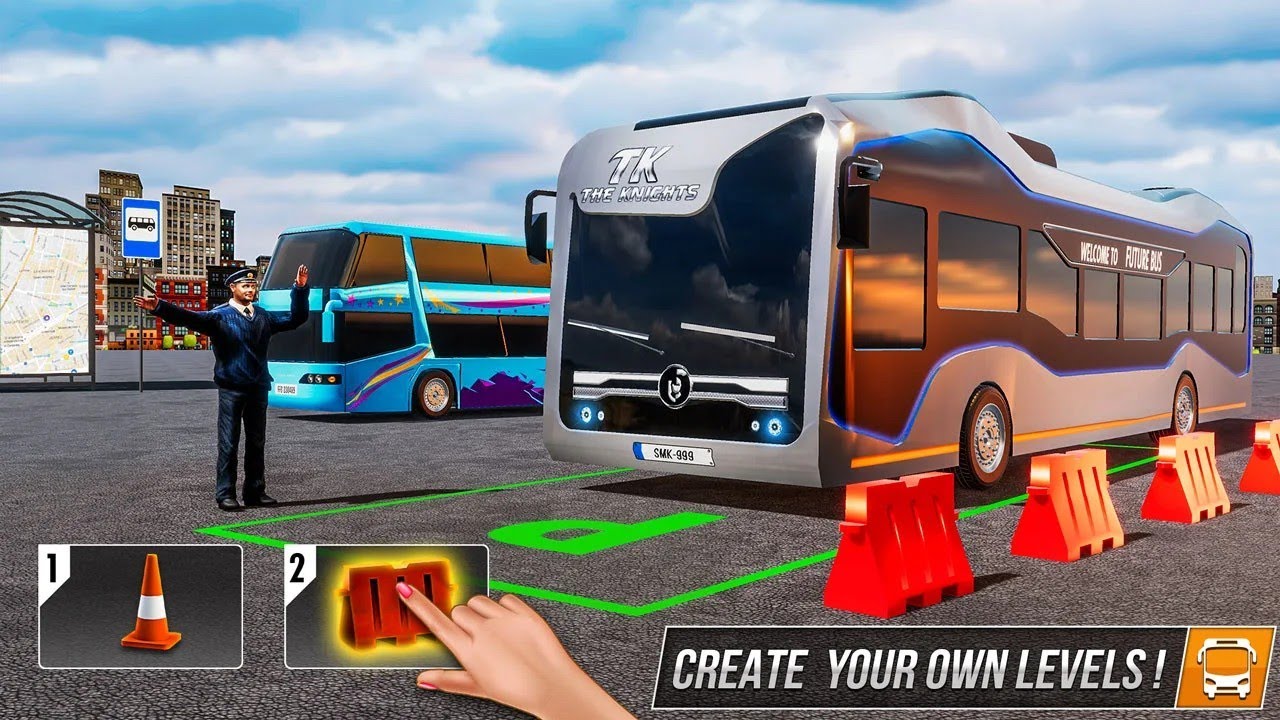 Modern Bus Driving Parking 3D - Android Gameplay - YouTube
