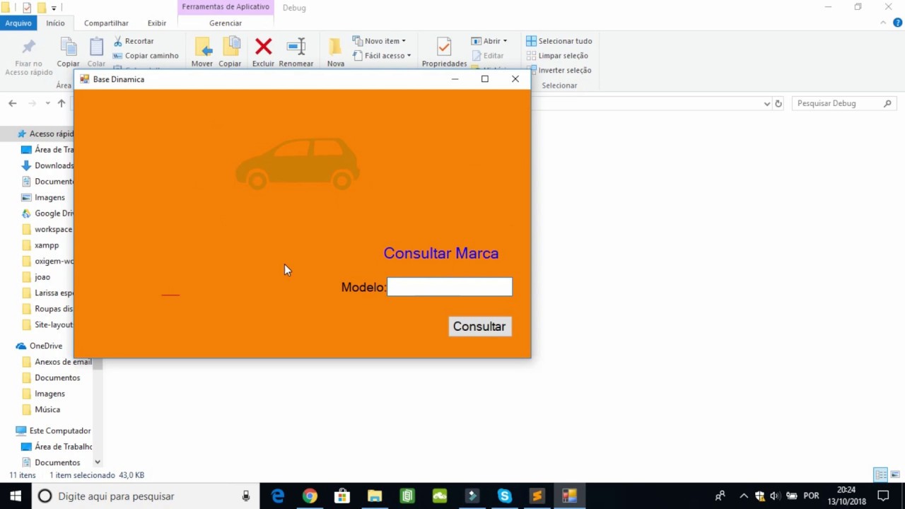 interface prolog c# consulta carro - YouTube