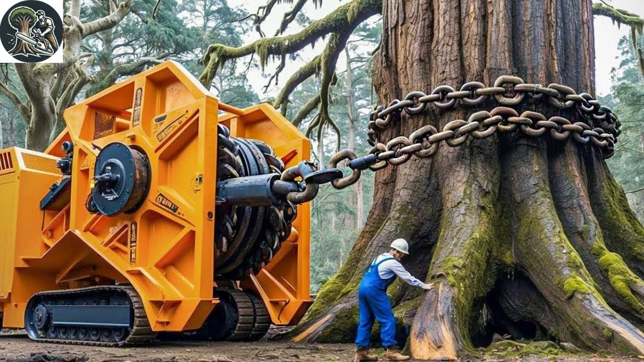 Extreme Dangerous Fastest Big Chainsaw Cutting Tree Machines | Monster ...