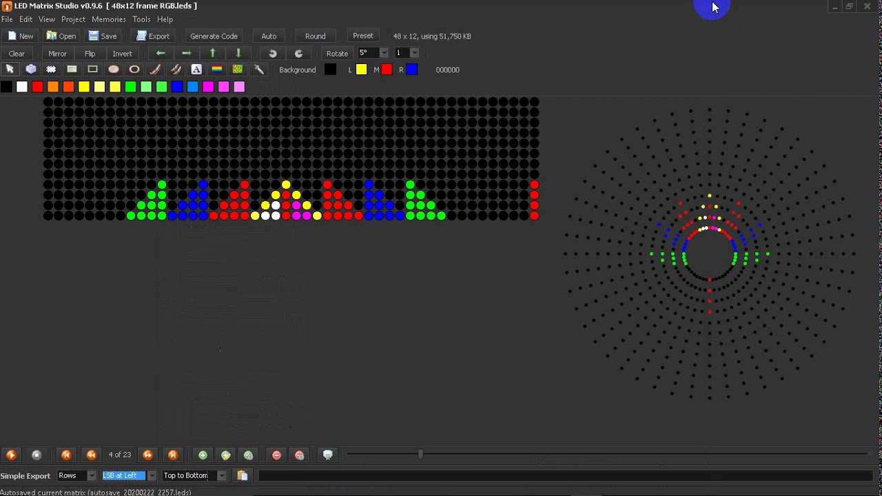 LEDMatrixStudio New software Maker Pattern Chakra or Budurasmala Hindi ...