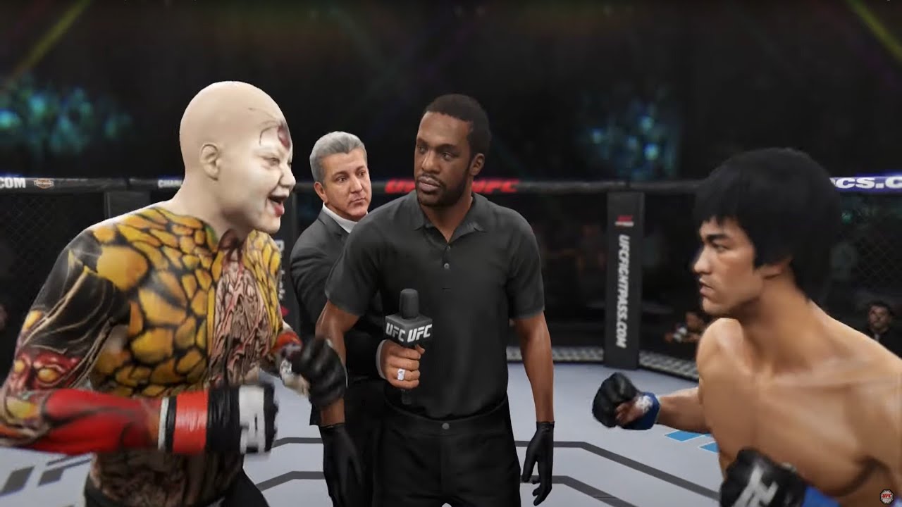 Bruce Lee vs. Terrible Child (EA sports UFC 2) - YouTube