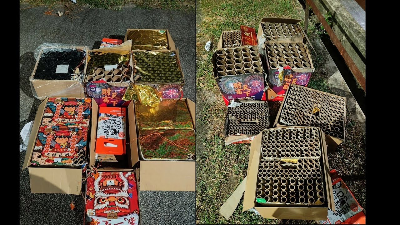 Mini firework show - YouTube