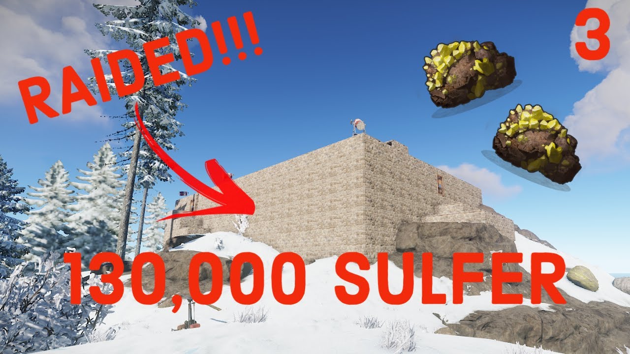 130,000 SULFUR LEFT BEHIND????? WHY?! (Rust Raids) Ep3 - YouTube