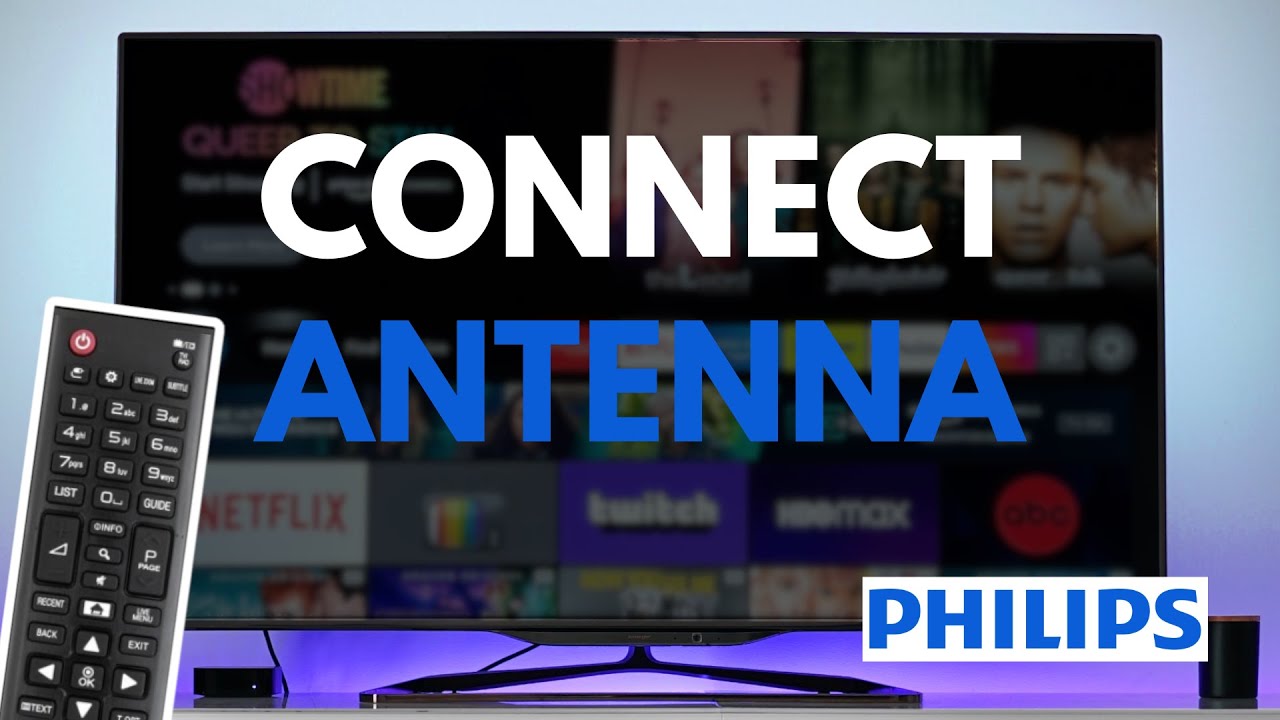 How To Set up & Connect Antenna On Philips TV - YouTube