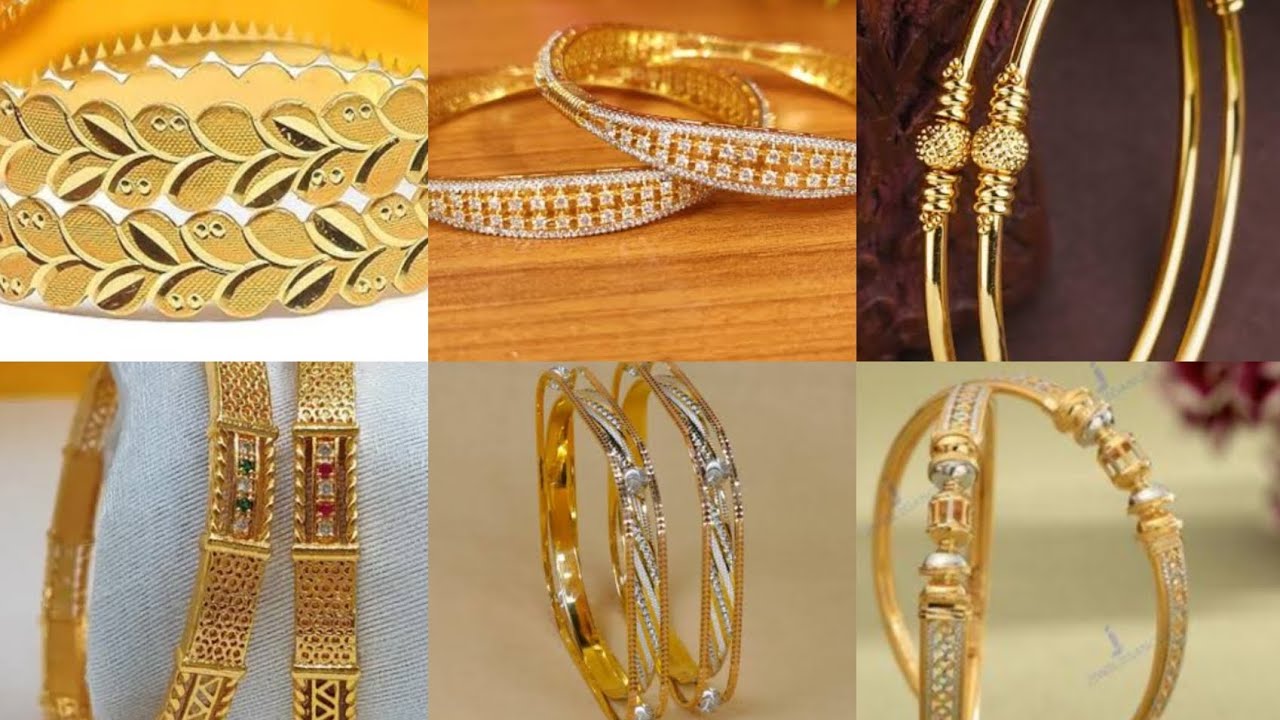 Latest 💖💫gold Bangles | Trending gold bangle designs | Bangle’s ...