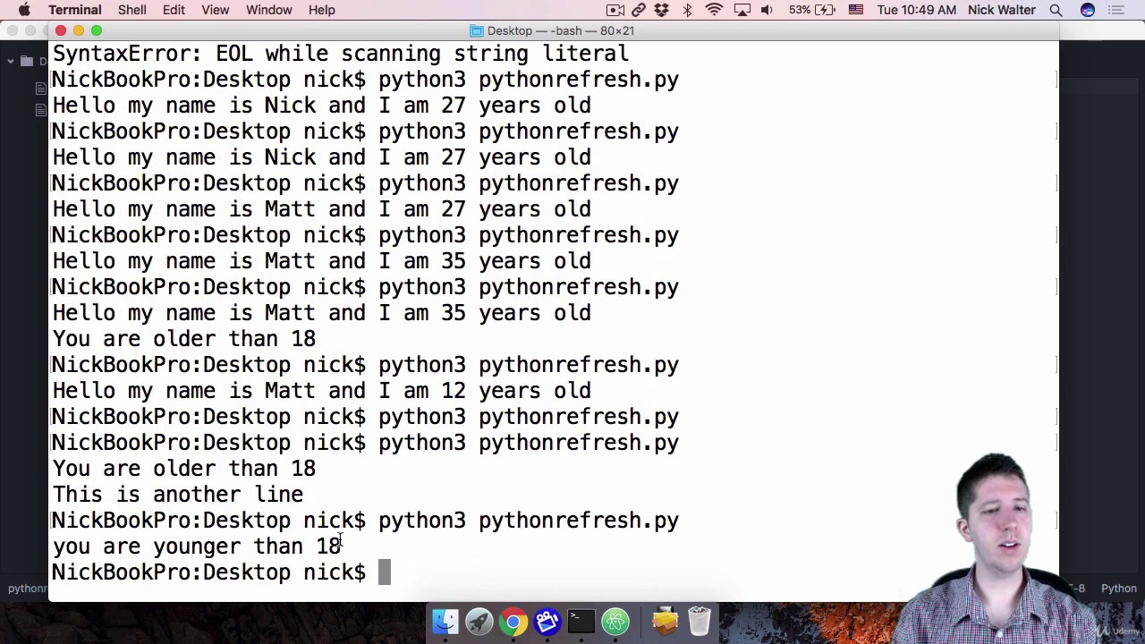 Django 3 And Python Python Refresher If Statements And Comments Youtube 6918