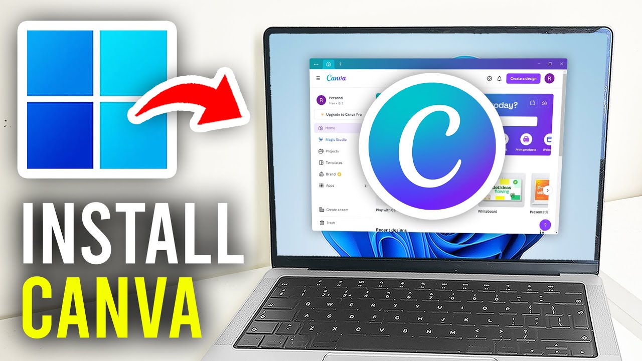 How To Download Canva On Laptop & PC - Full Guide - YouTube