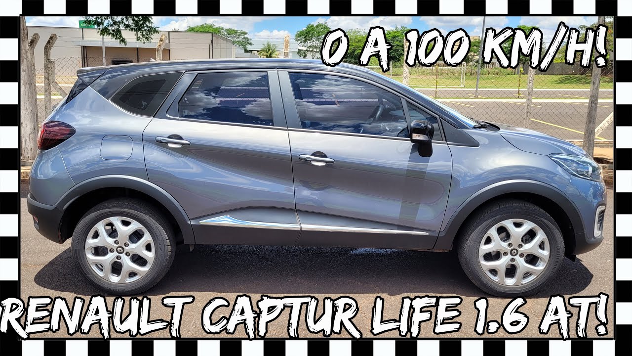🏎️🏁 0 a 100 km/h do Renault Captur Life 1.6 AT 2018/2019! 🎌 - YouTube