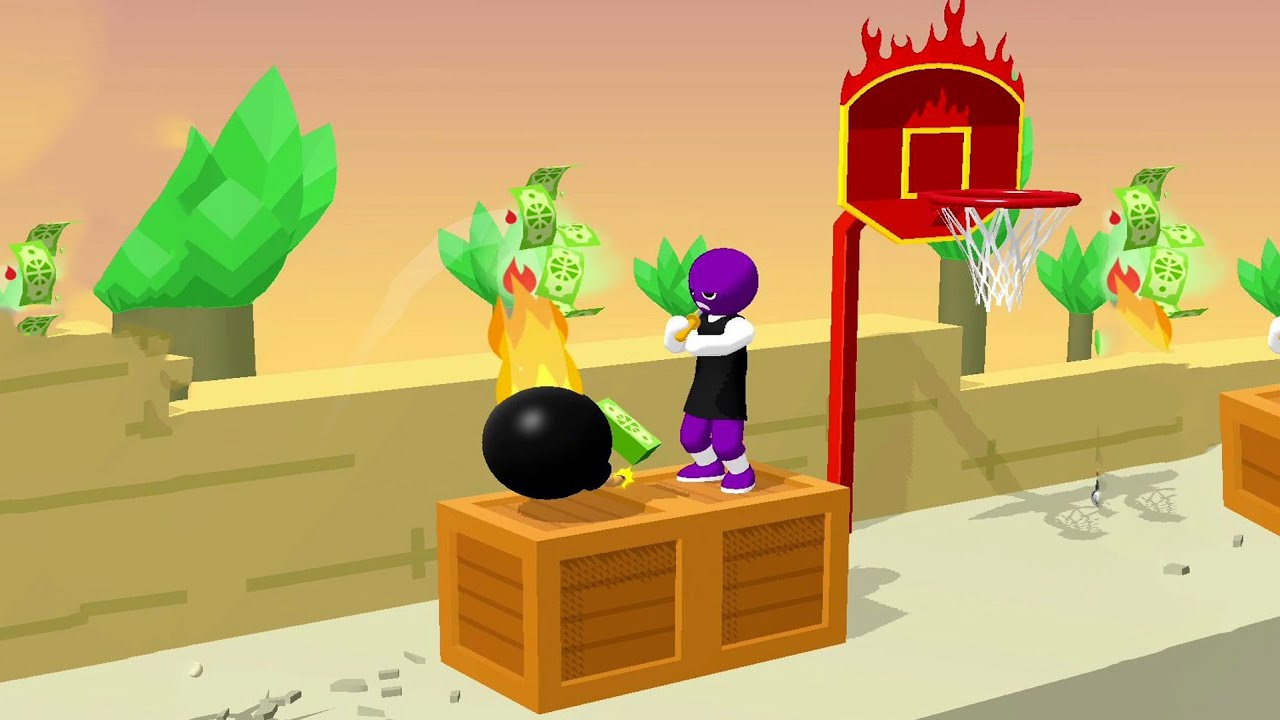 BOUNCE DUNK ALL LEVELS BOSS FIGHT GAMEPLAY WALKTHROUGH PART 140 - YouTube