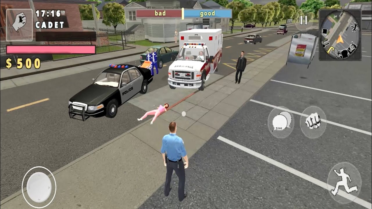 Police Cop Simulator: Gang War - Girl got hit by a Car | Police Game ...