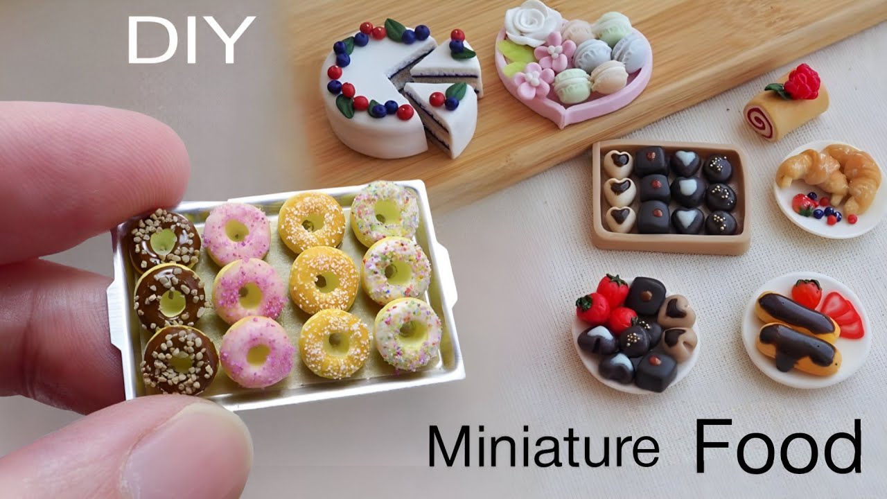 Miniature Food | Doll Craft | DIY Mini Food | Miniature | Clay Craft ...