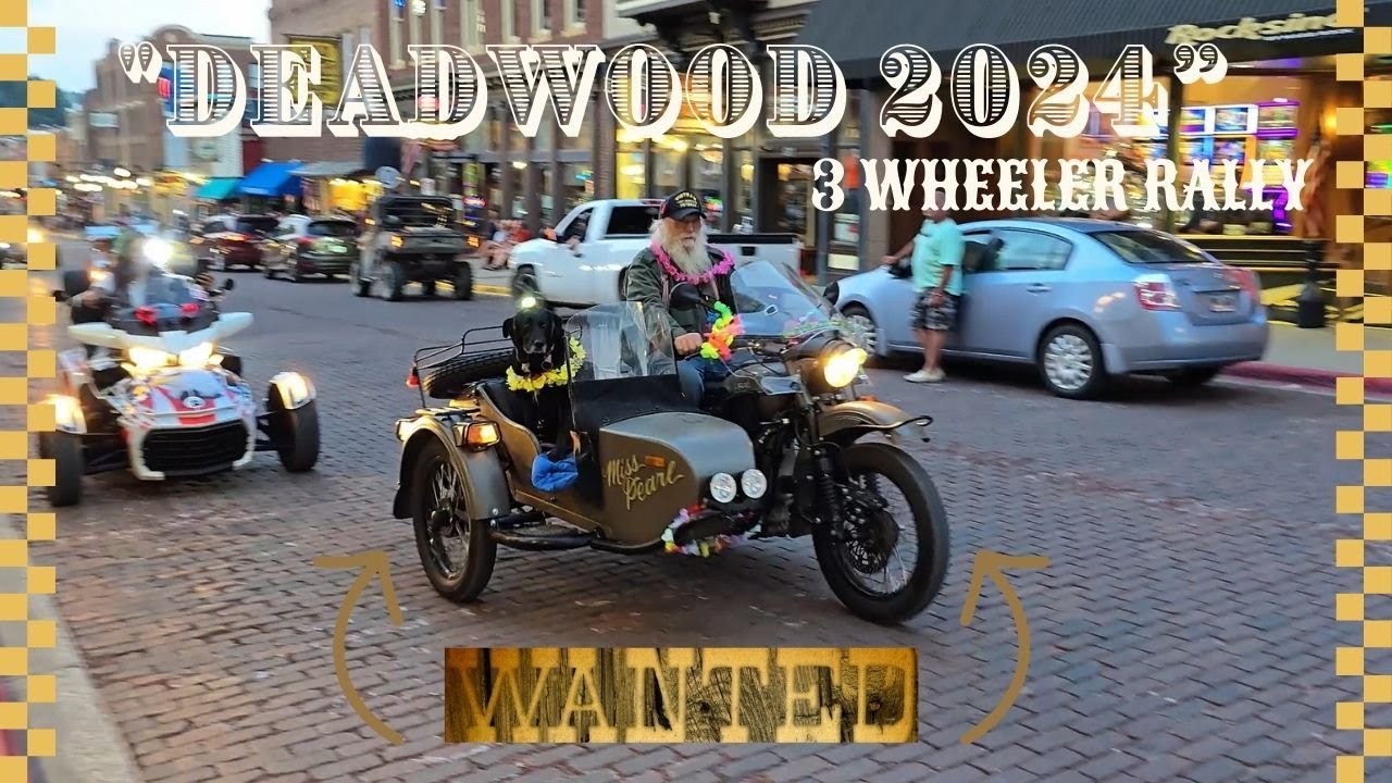 Deadwood South Dakota 2024 Three Wheeler Rally Parade on Main Street ...