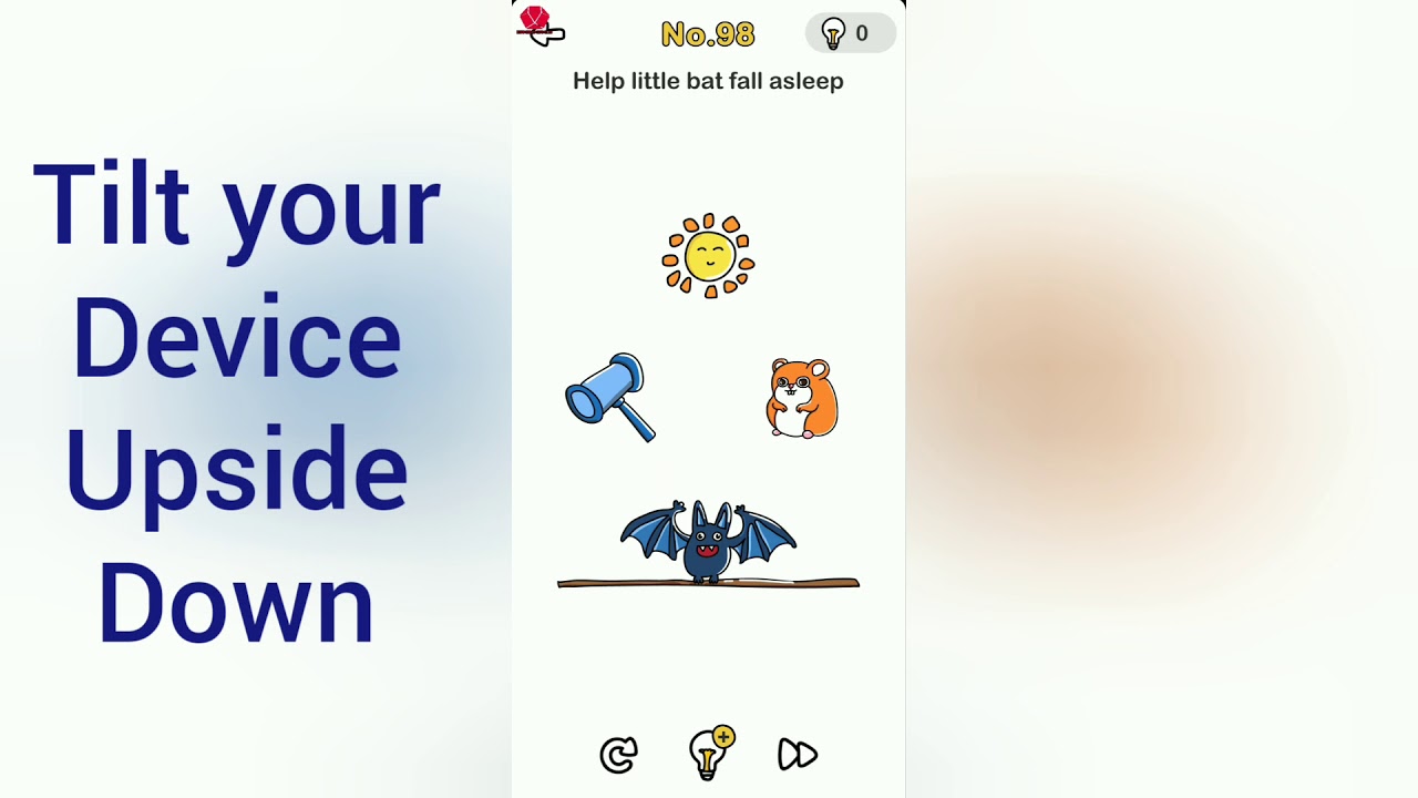 Brain Out Level 98 help little bat fall asleep - YouTube