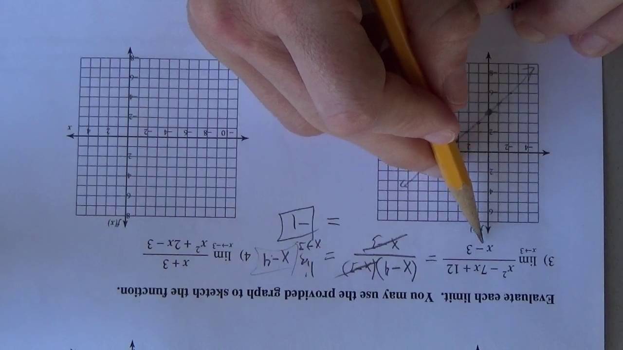 Kutasoftware Evaluating Limits at Removable Discontinuities #1,2, 3 ...