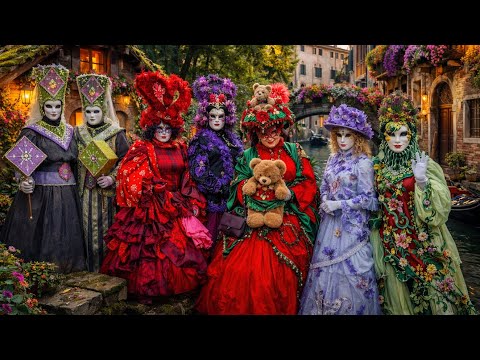 Venedik Karnavalı 2026 🎭 – Venedik'teki En Güzel Maskeler | Görmeniz Gereken | 4K Yürüyüş