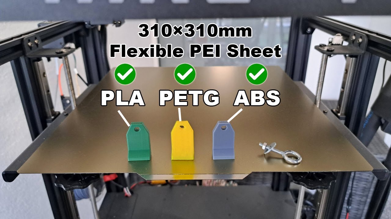 Flex PEI sheet (310x310mm) by Creality3Dofficial.com - YouTube