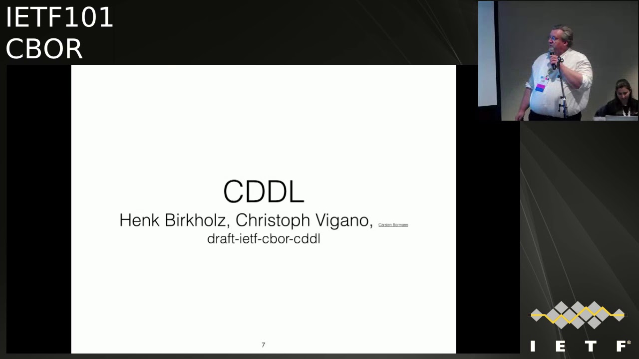 IETF101-CBOR-20180320-1330 - YouTube
