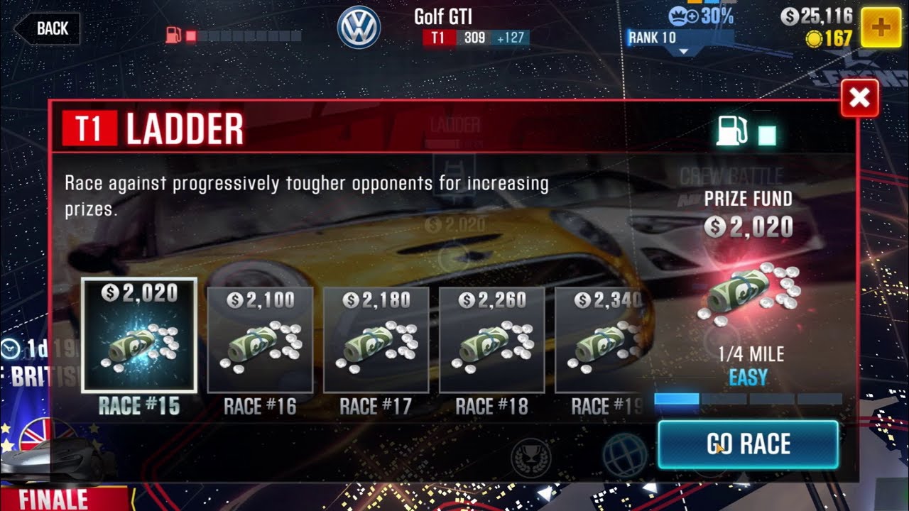 CSR Racing 2 - Tier 1 LADDER - YouTube