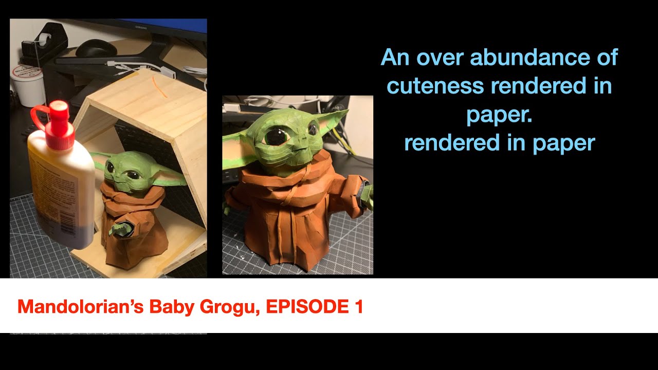 Mandalorian Grogu In Paper Episode 1 - YouTube