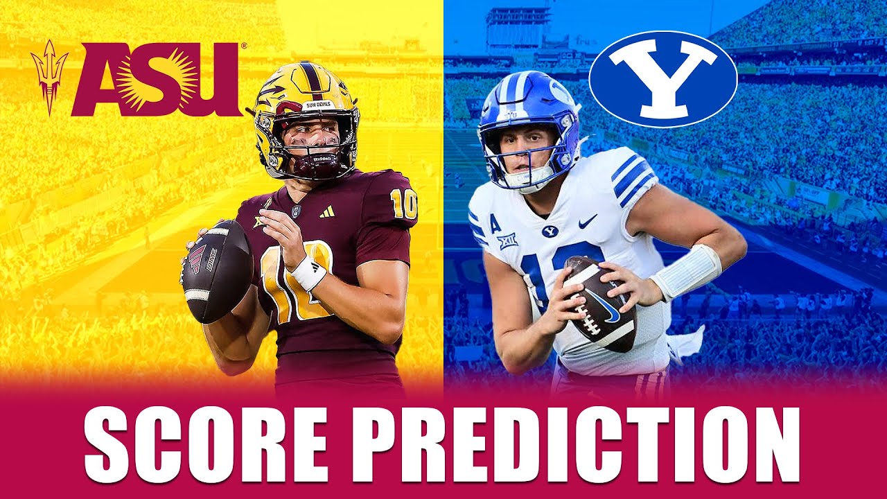 BYU Arizona State SCORE PREDICTION - YouTube