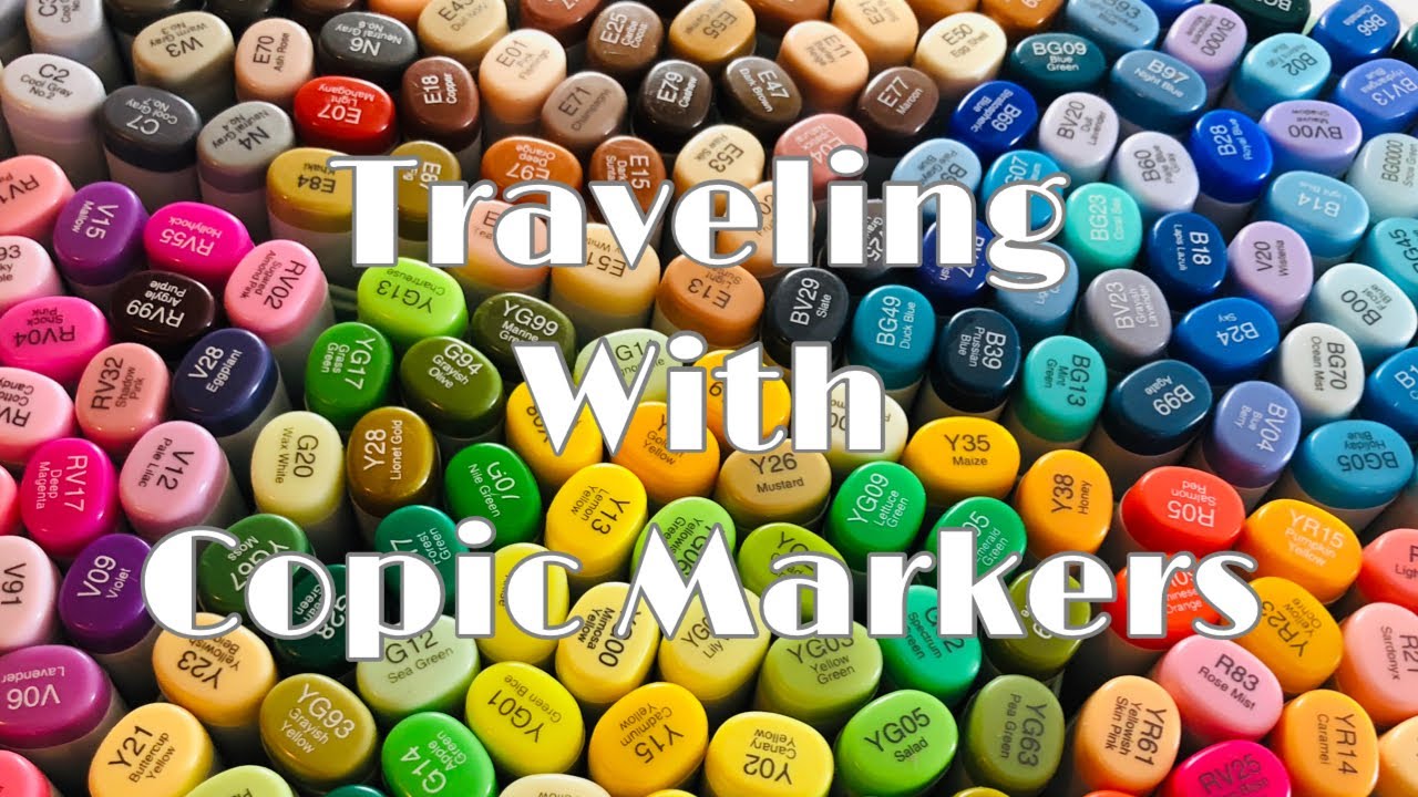 Packing and Traveling with Copic Markers - YouTube