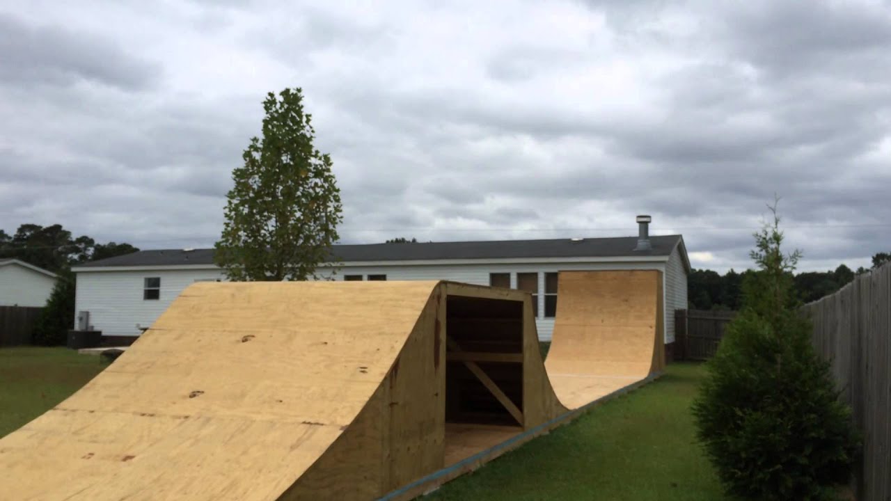 Finally got the bmx ramp completed! - YouTube