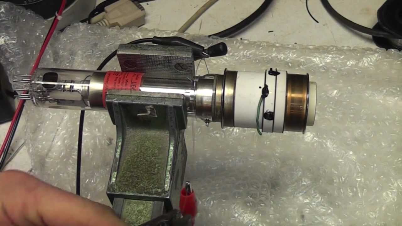 Intensified vidicon tube teardown - YouTube