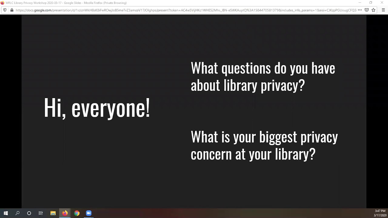 Getting Started With Library Privacy: Privacy Practices For Library ...