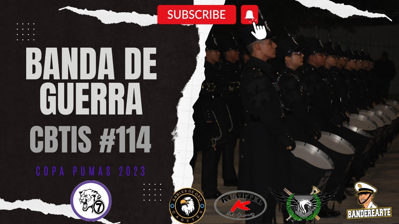 Banda De Guerra Cbtis #114, Tercer Lugar Copa Pumas 2023 - YouTube