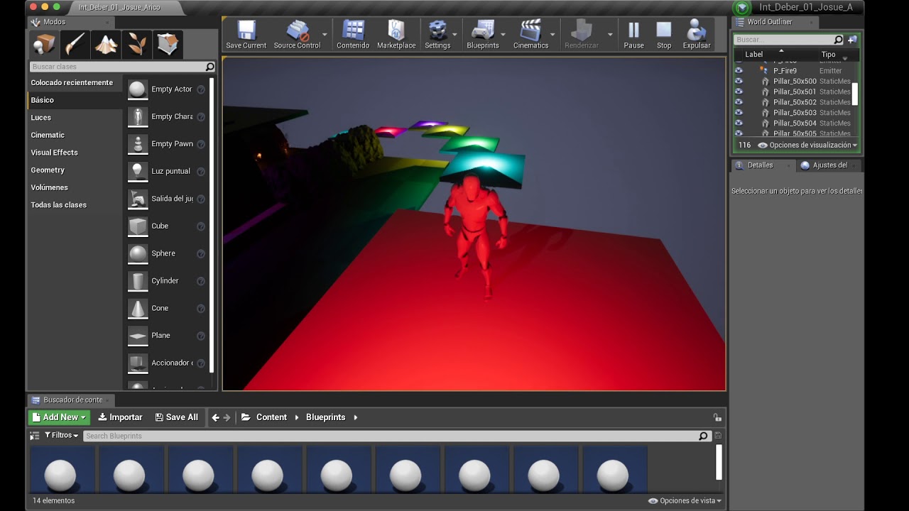 Interactividad 2 Armado de Nivel Unreal Josue Arico - YouTube
