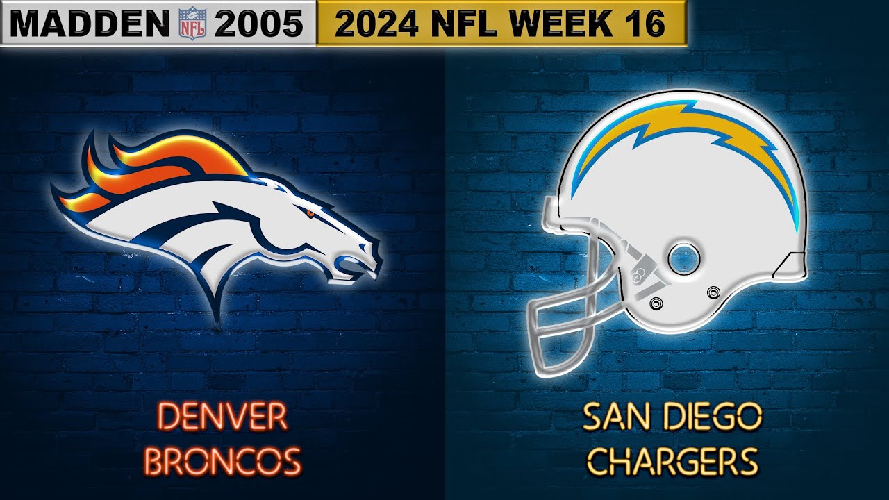 Madden NFL 2005 - 2004 Denver Broncos vs. 2004 San Diego Chargers ...