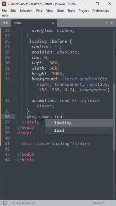 Loading Bar Transparan Dengan Efek Cahaya Yang Memikat Shorts Html Css Htmlcss Mengareit 