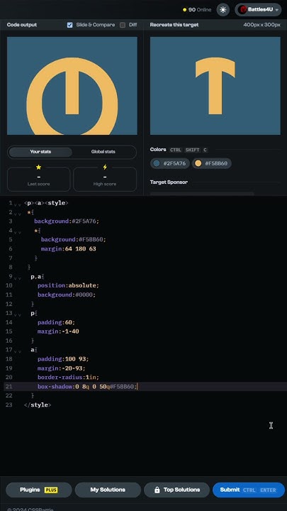 18 11 2024 Css Battle Daily Challenge 100 Match Css Html Cssbattle Shorts Battles4u