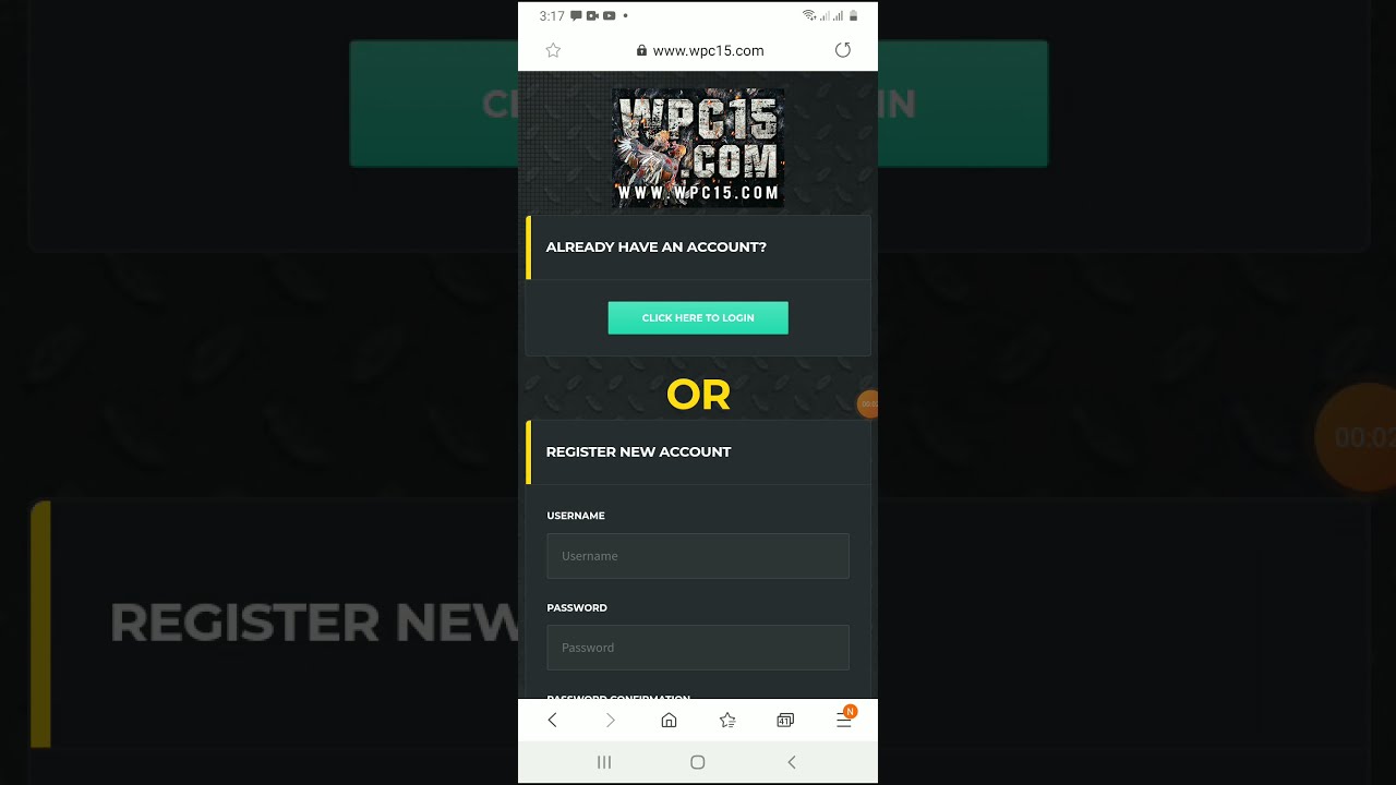 How to register in Online Sabong (WPC15) - YouTube