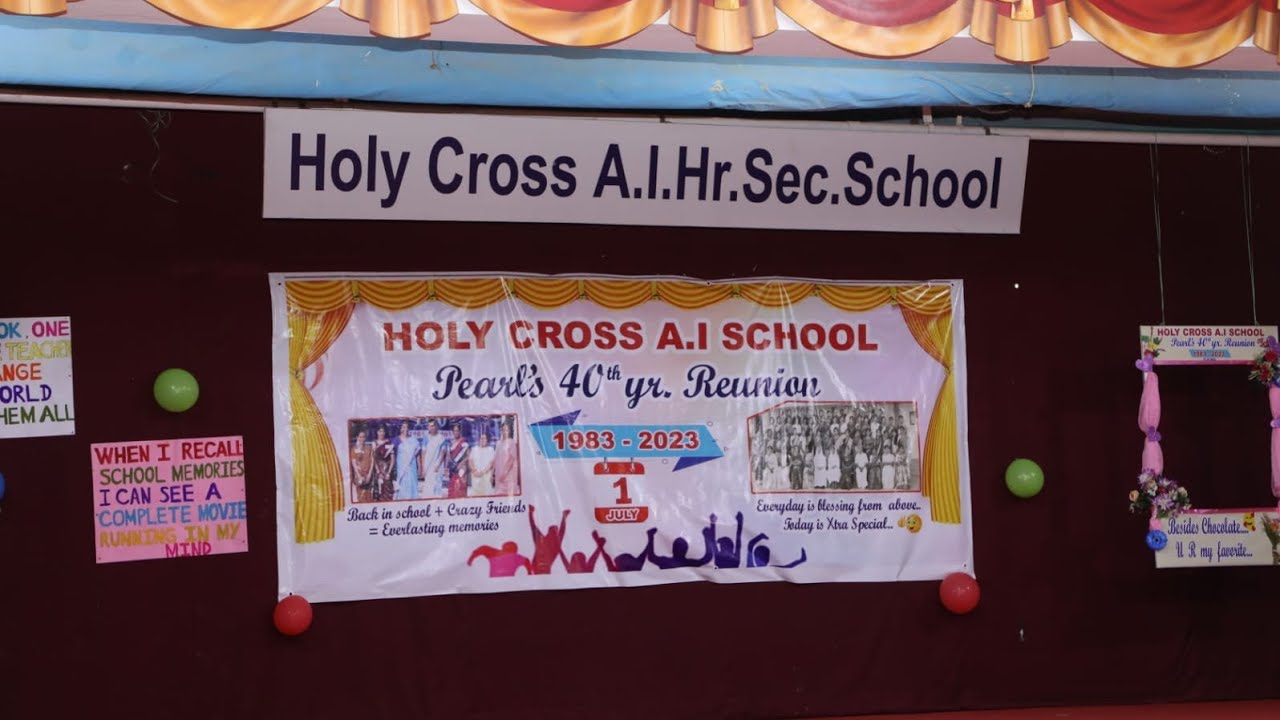 Holy Cross A.I.Hr.Sec School Tuticorin Reunion 1983 _2023 . With ...