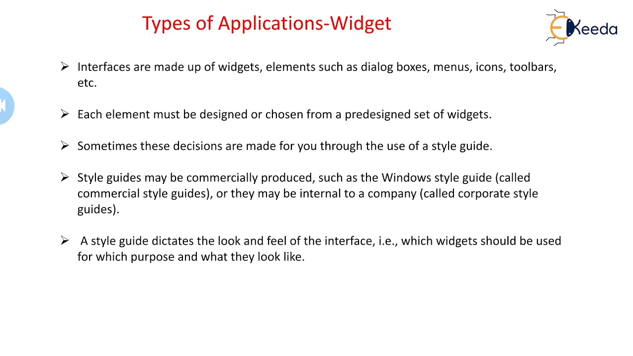 Types of Mobile Application Widget - YouTube
