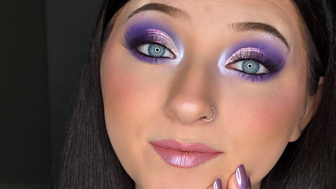 Purple eyeshadow tutorial 💜 - YouTube