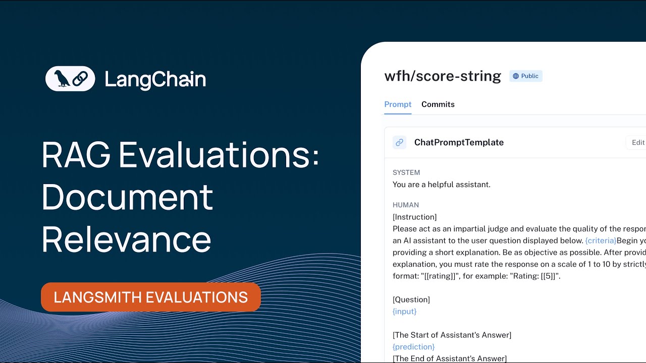 RAG Evaluation (Document Relevance) | LangSmith Evaluations - Part 14 - YouTube