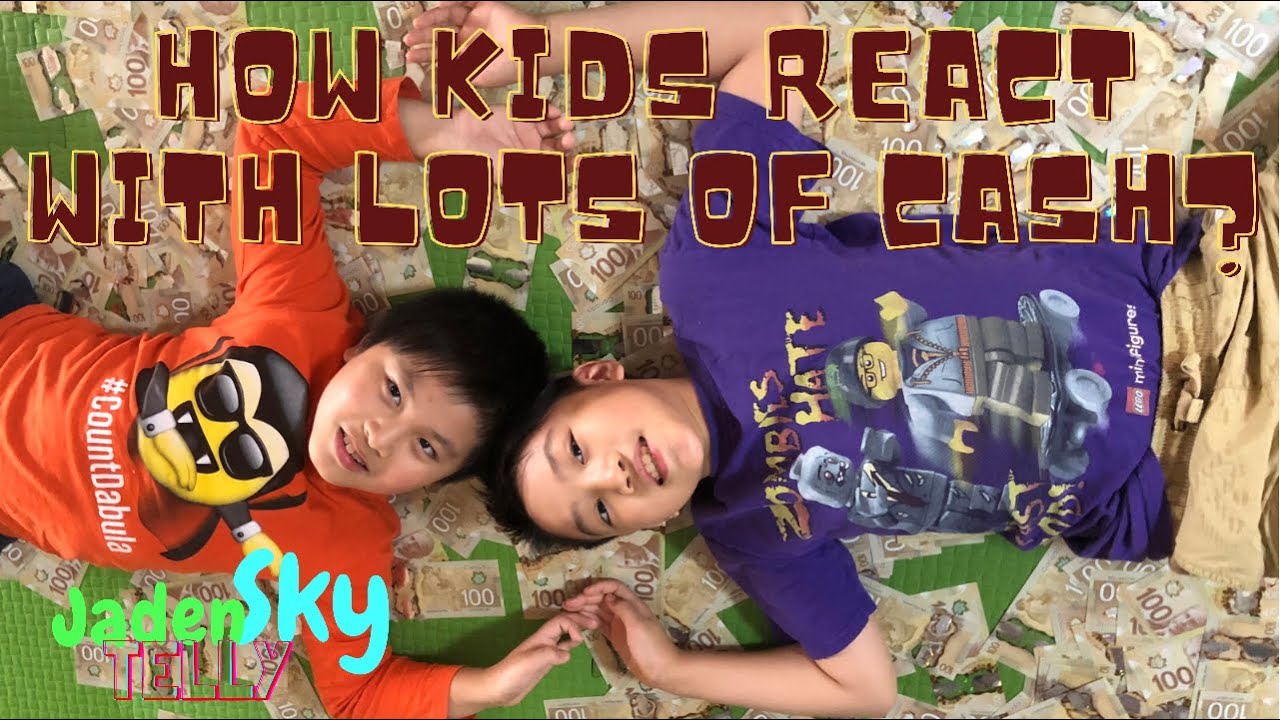 How kids react with lots of cash? - YouTube