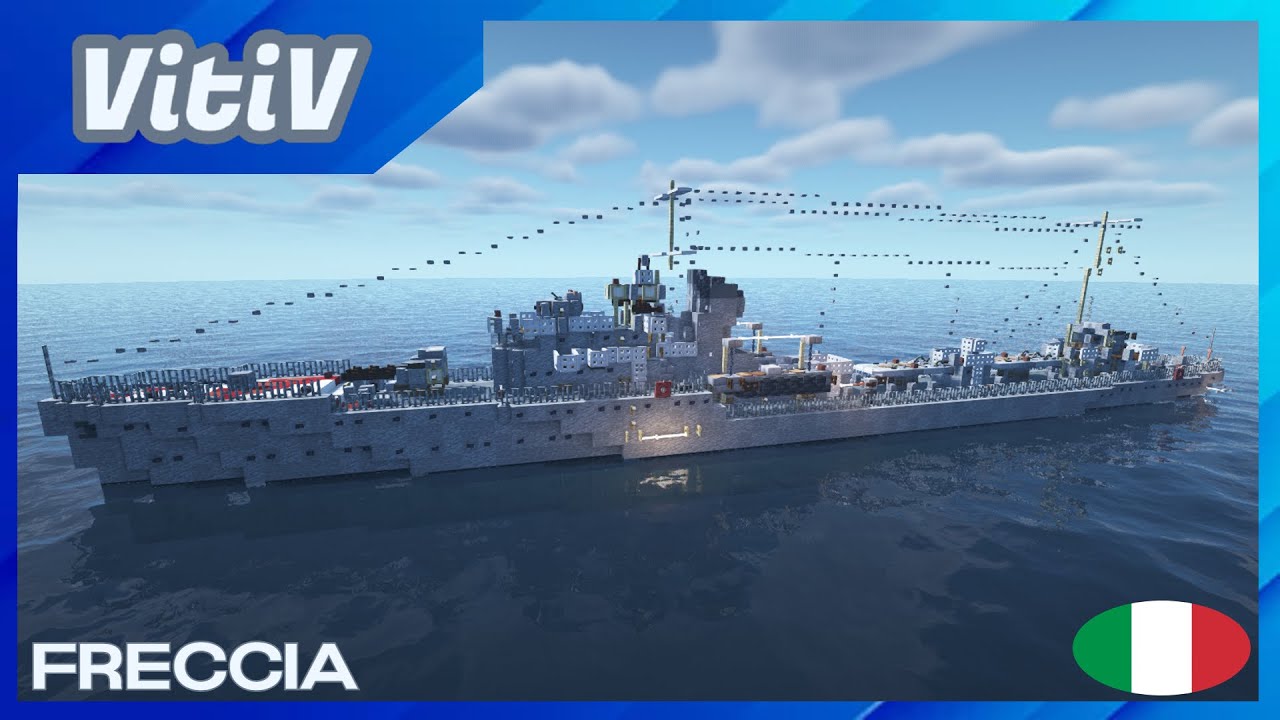 RN Freccia - Freccia-class Destroyer - Minecraft - YouTube