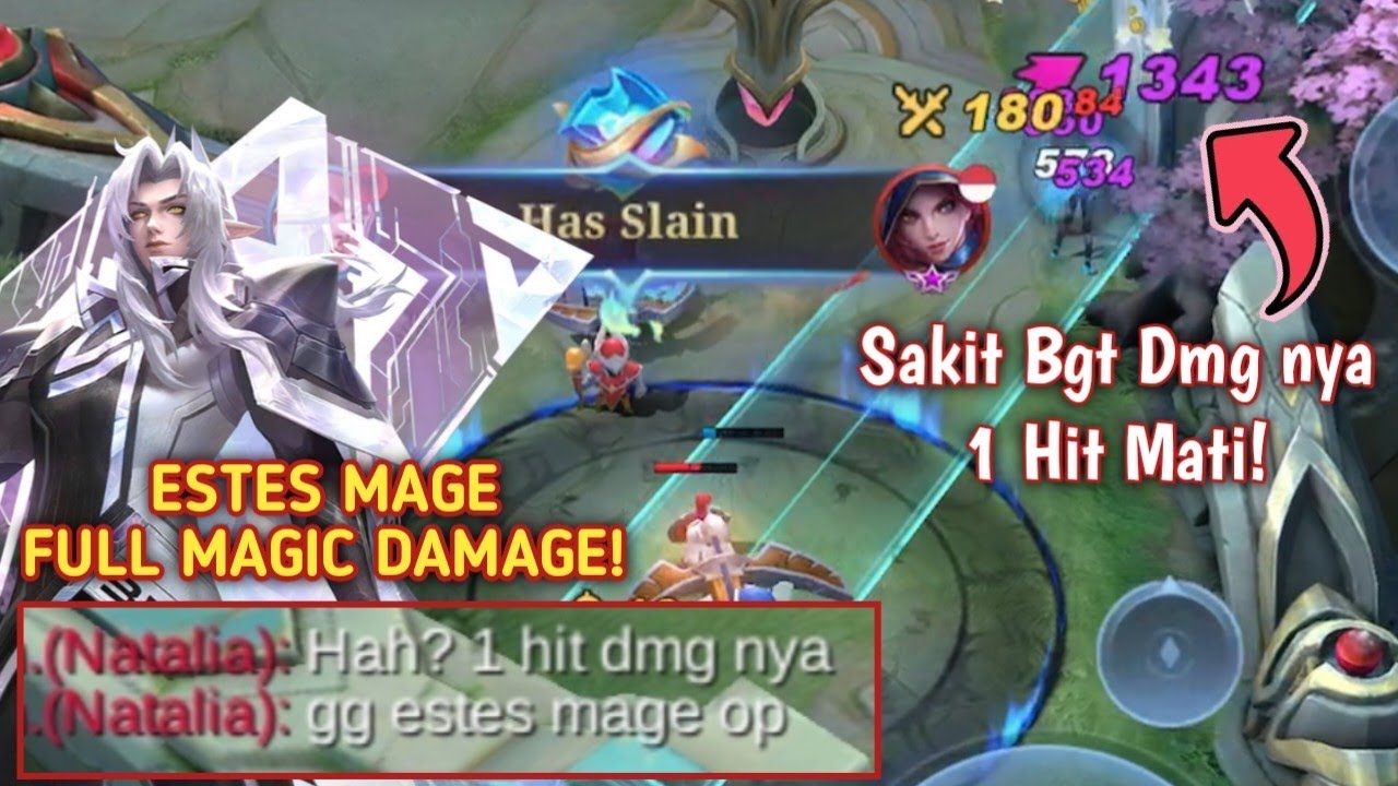 BUILD ESTES MAGE TERSAKIT 2022 | ESTES FULL MAGIC DAMAGE, DIRE HIT ...