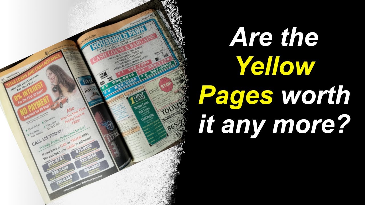 Should I care about the Yellow Pages? - YouTube