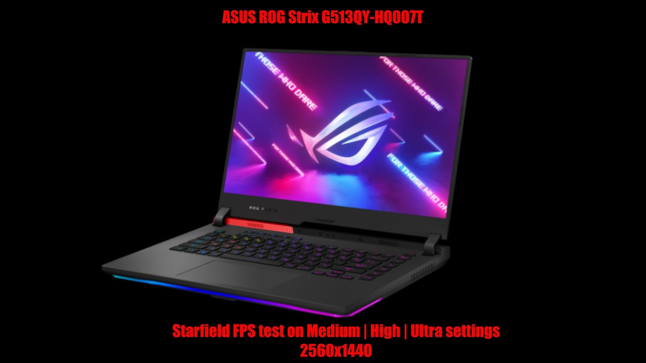 Starfield - FPS Test | ROG Strix G15 Advantage Edition G513 | Medium ...