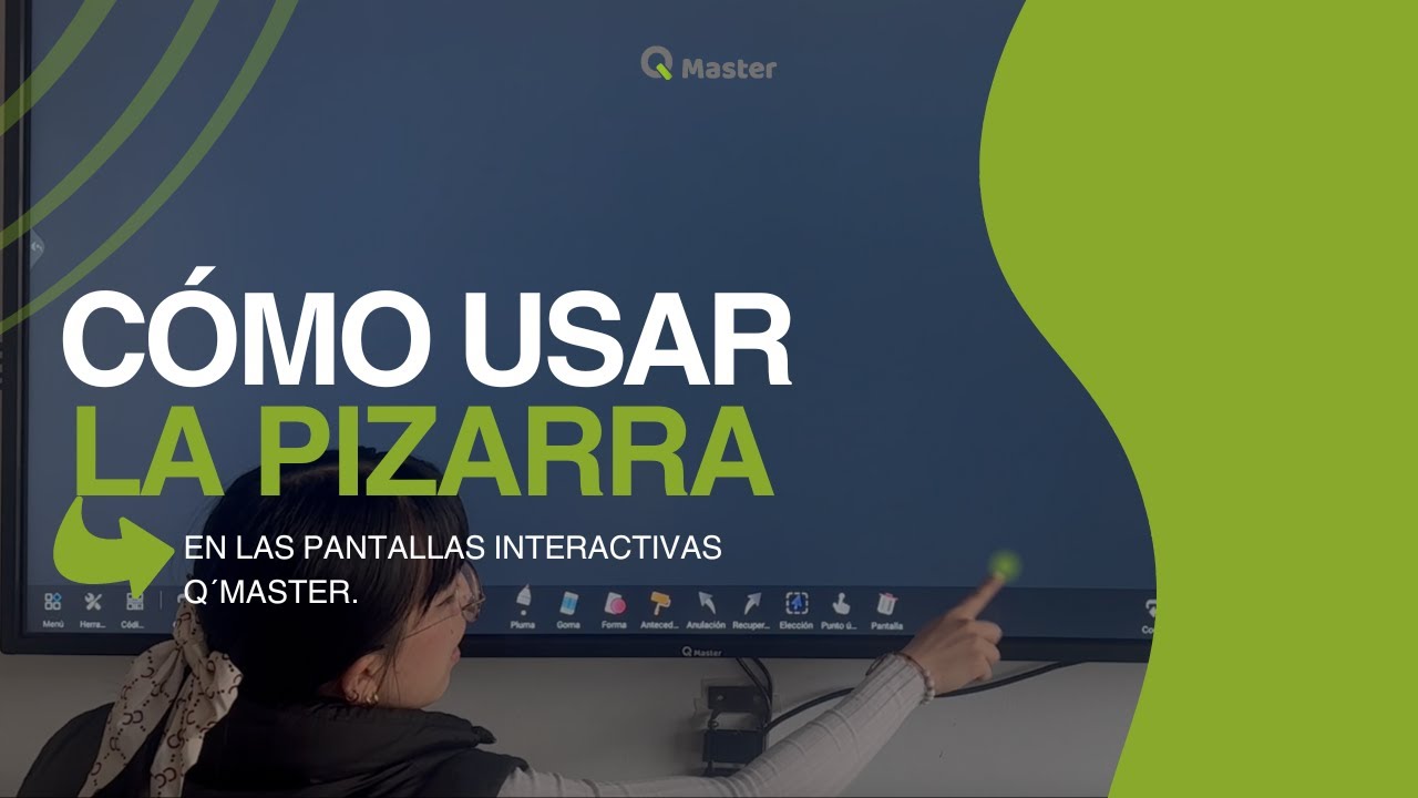 Aprende a usar la pizarra digital de las pantallas interactivas Qmaster ¡Paso a paso! - YouTube