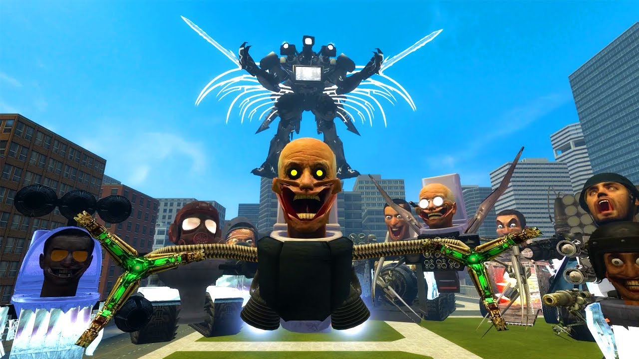 NEW UPGRADED TRI-TITAN VS SKIBIDI TOILET! In Garrys Mod! - YouTube