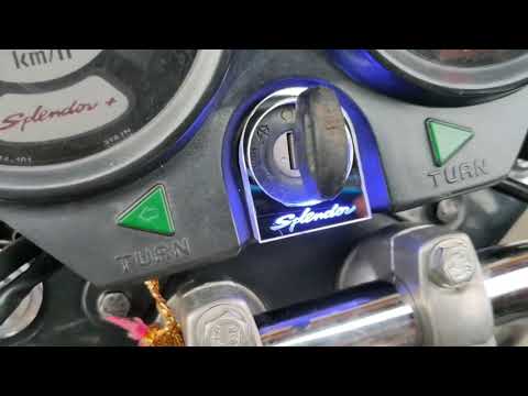 new modification splendor ignition lock light - YouTube